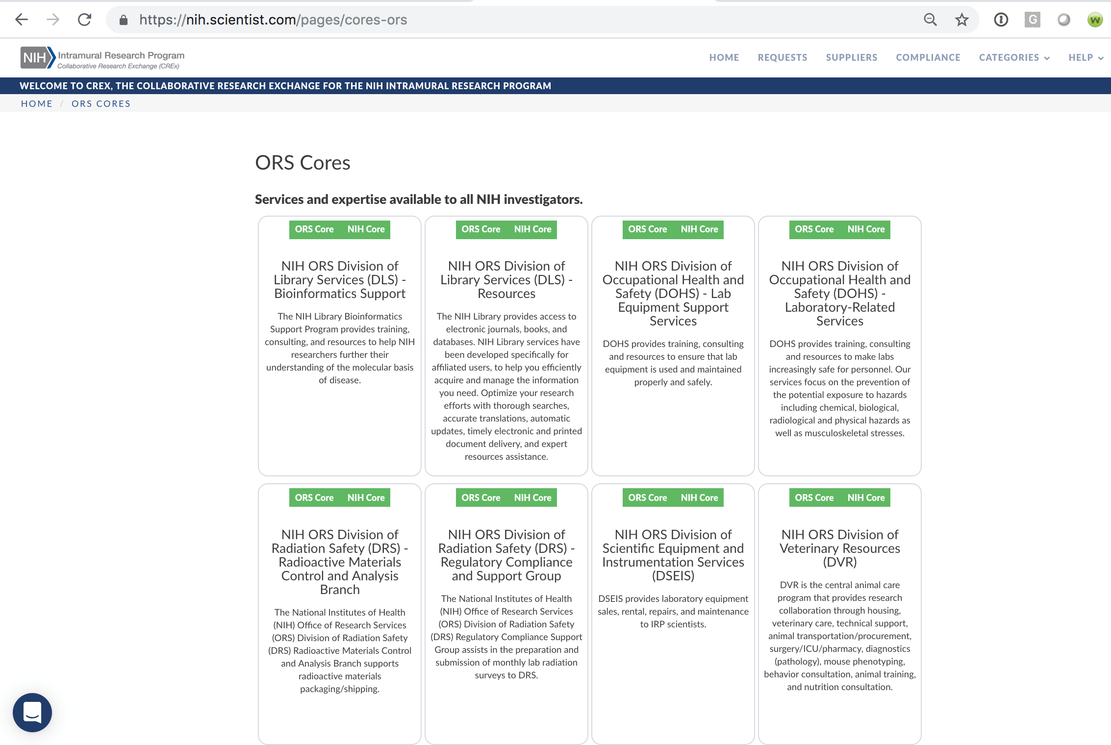 ORS News2Use - CREx: A Discovery Tool To Locate ORS Scientific Resources